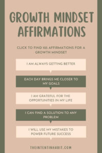 125 Growth Mindset Affirmations To Inspire You