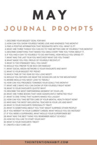 31 Daily May Journal Prompts To Help You Stay Accountable