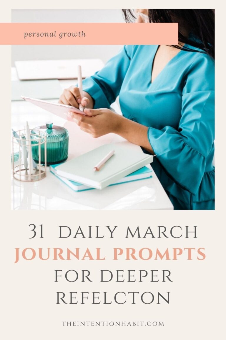 31 Daily March Journal Prompts For Deeper Reflection