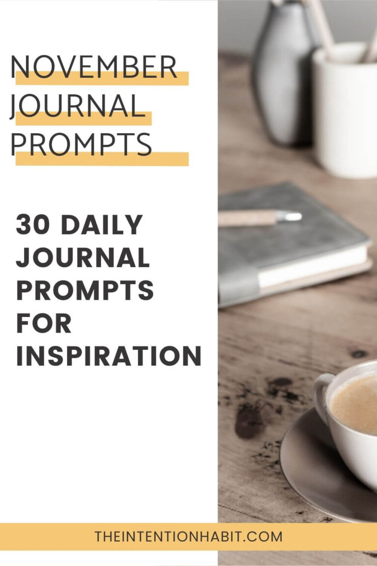 30 Daily November Journal Prompts For Journaling Inspiration