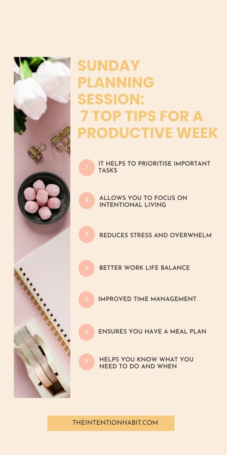 Sunday Planning: How To Plan For A Productive Week