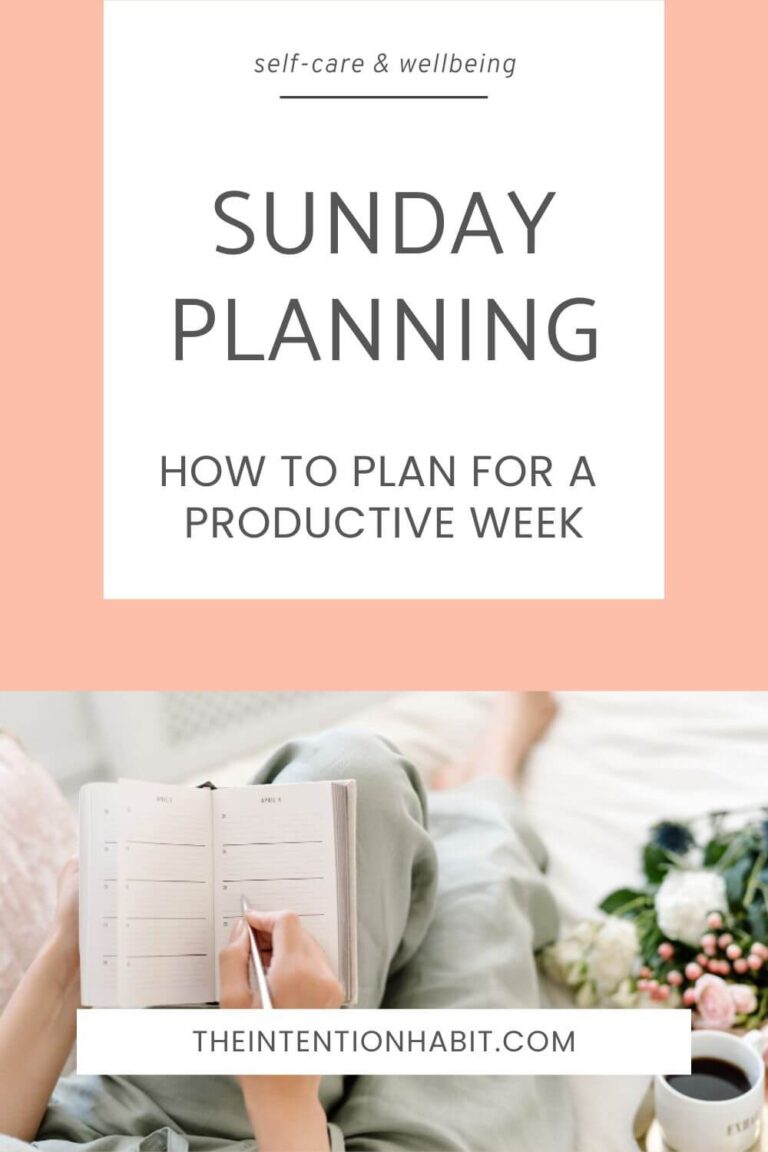 Sunday Planning: How To Plan For A Productive Week