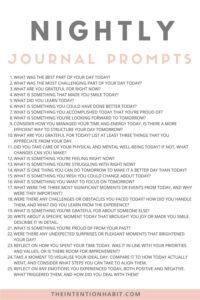 25 Nightly Journal Prompts To Clear Your Mind Before Bed