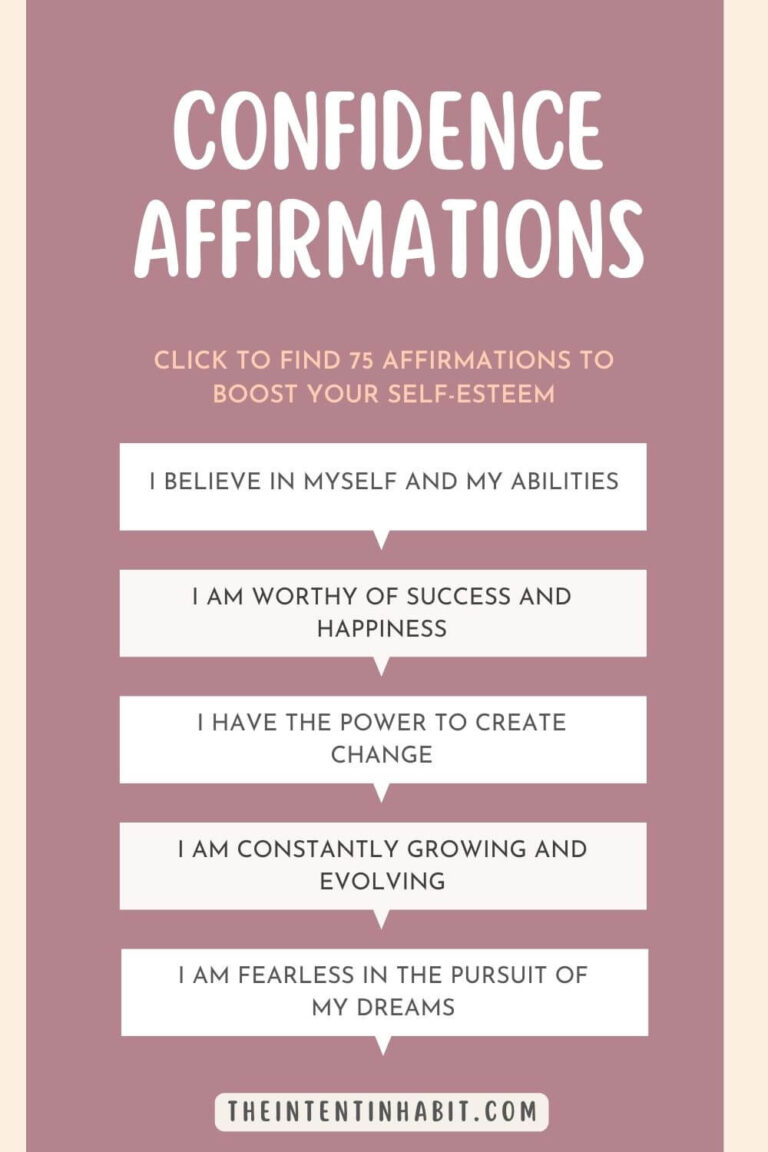 75 Powerful Affirmations For Confidence & Self-Esteem