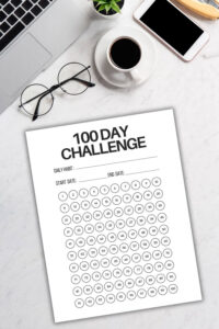 Free 100 Day Challenge Tracker For Building Consistent Habits